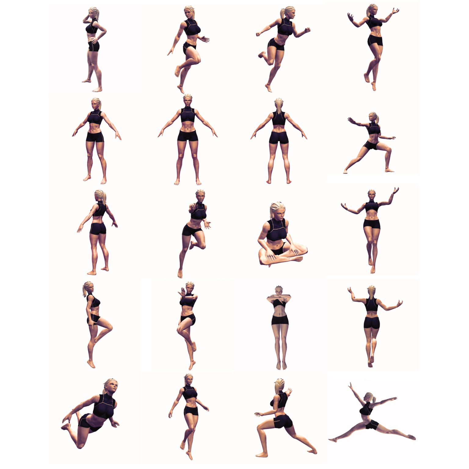 20 free women poses set 2 - newarta